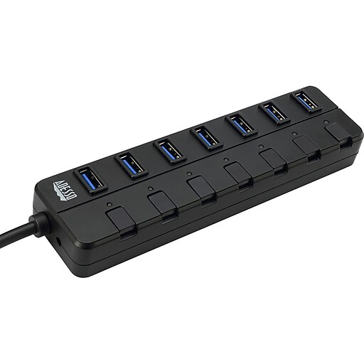 Adesso 7-Port USB 3.0 Hub | Staples