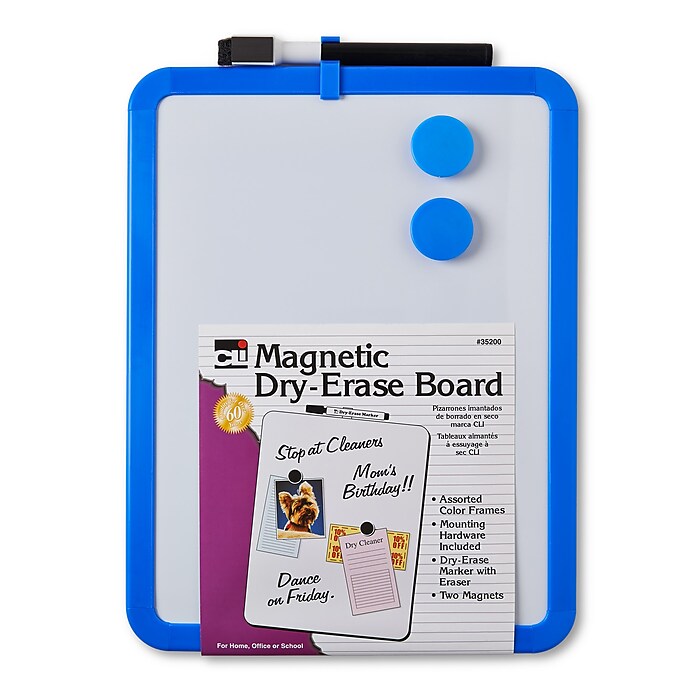 Charles Leonard Magnetic Dry Erase Board 8 1 2 x 11