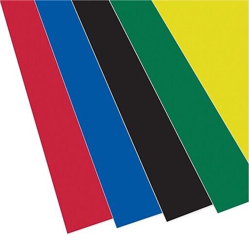 Flipside Foam Display Board, 20" x 30", Assorted Primary Colors, 10 ...