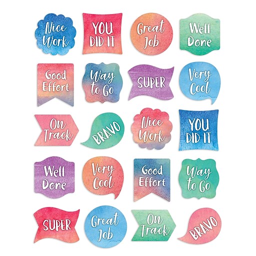 Teacher Created Resources® Watercolor Stickers, Pack of 120 (TCR8974 ...
