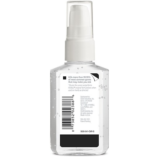 Purell® Advanced Instant Hand Sanitizer Personal Pump Bottle, 2 oz ...