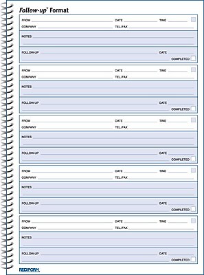 Rediform Voice Mail Follow-Up Log Book | Staples®