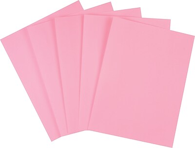 Staples Brights Colored Paper, 8 1/2" x 11", Pink, Ream, 500/Ream ...