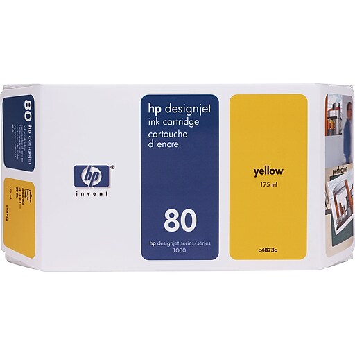 HP 80 Yellow Standard Yield Ink Cartridge (C4848A) | Staples