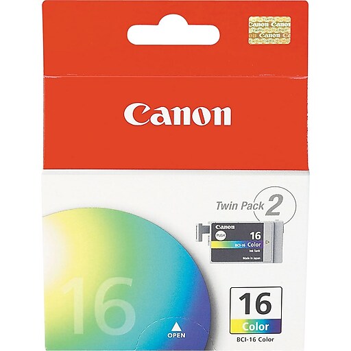 Canon 16 Yellow Standard Yield Ink Cartridge, 2/Pack (9818A003) | Staples
