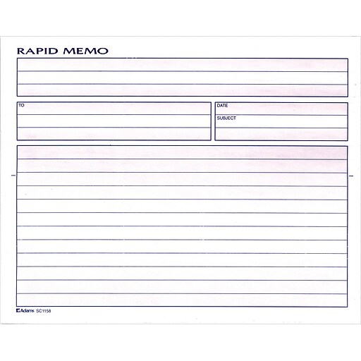 Adams Spiral Memo Books, 8-1/2" x 7-1/4" | Staples