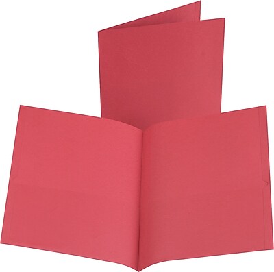 Esselte Oxford 2-Pocket Folders, Red, 25/Box (57511) | Staples®