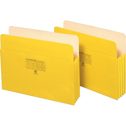 Pendaflex Expanding Colored File Pockets, Letter, 8 1/2"H x 11"W, 3 1/2 ...