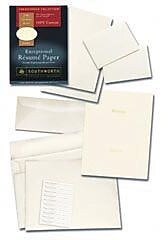 SOUTHWORTH 100% Cotton Resume Paper, 8 1/2" x 11", 32 lb., Wove Finish ...