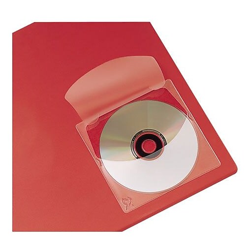 Cardinal HOLDit® Self-Adhesive CD Pockets, 5" x 5", 10/Pk | Staples