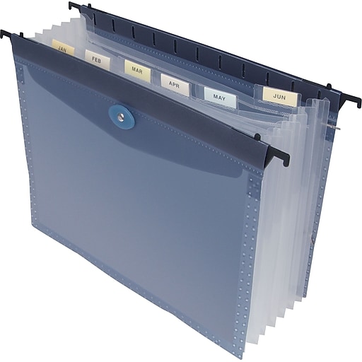 Staples® Poly 7-Tab Expanding Hanging File Folder, Letter, Blue, Each ... Staples® Poly 7-Tab Expanding Hanging File Folder, Letter, Blue, Each ...