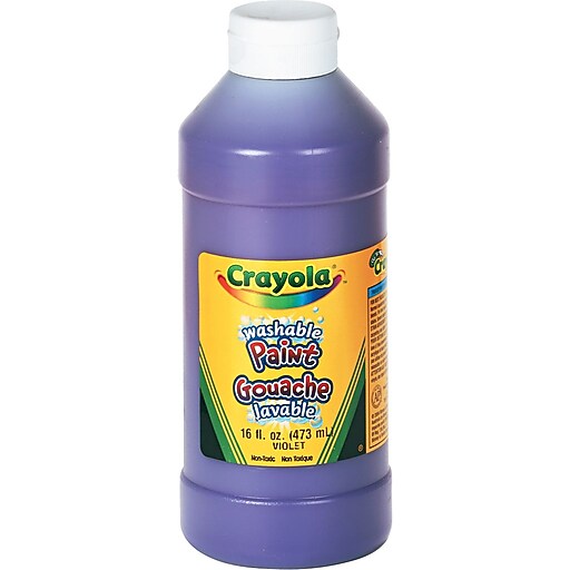 Crayola Washable Paints, Violet, 16 oz. (54-2016-040) | Staples