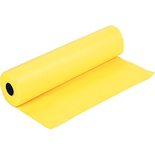 Pacon Spectra ArtKraft Duo-Finish Paper Rolls, 36" x 1,000', Canary ...