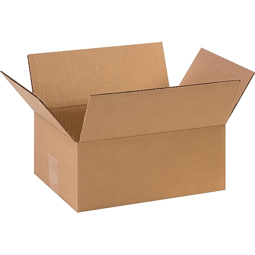 11.75" x 8.75" x 4" Shipping Boxes, 32 ECT, Brown, 25/Bundle (1184SC ...
