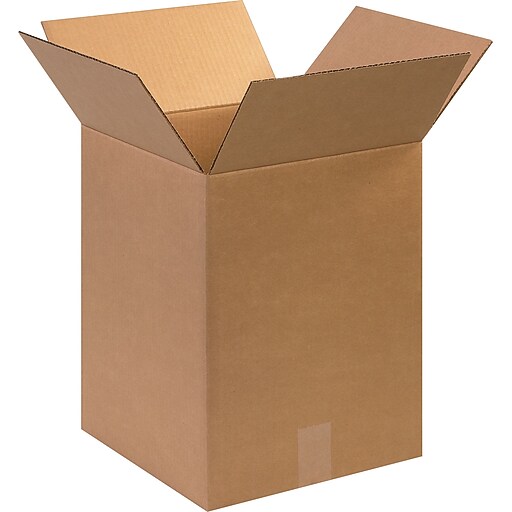 12" x 12" x 16" Shipping Boxes, 32 ECT, Brown, 25/Bundle (121216) | Staples