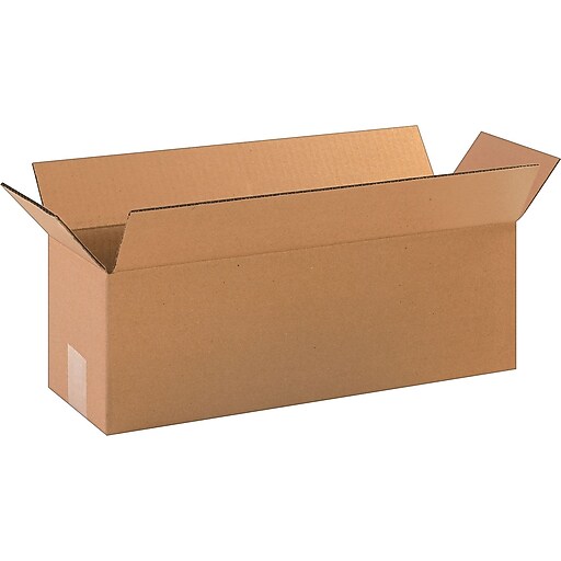 18" x 6" x 6" Shipping Boxes, 32 ECT, Kraft, 25/Bundle (BS180606) | Staples