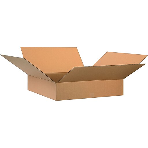 28" x 28" x 6" Shipping Boxes, 32 ECT, Brown, 10/Bundle (28286) | Staples