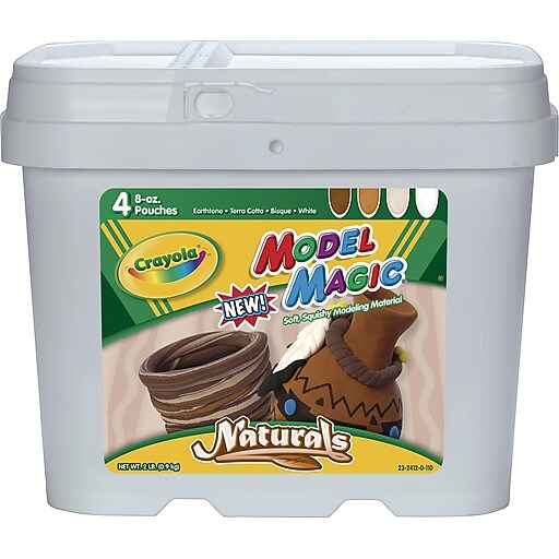 Crayola® Model Magic 2 lb. Buckets, Naturals with 8 oz. Packages, 4/Pk ...