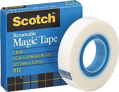 Scotch 811 Removable Magic™ Tape Refill Roll, 36 Yard Rolls | Staples