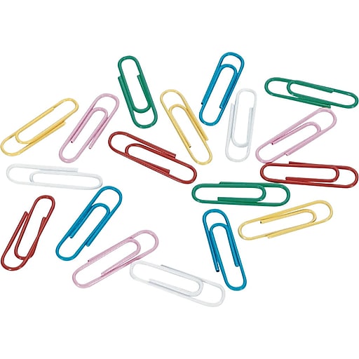 Staples Jumbo Vinyl Coated Paper Clips, Smooth, 500/Tub | Staples Staples Jumbo Vinyl Coated Paper Clips, Smooth, 500/Tub | Staples