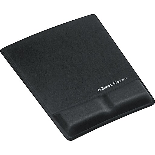 Fellowes Wrist Support Gel Mouse Pad/Wrist Rest Combo, Black (9181201 ...