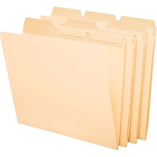 Pendaflex Ready-Tab File Folders, Letter Size, 3 Tab, Manila, 50/Box ...