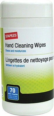 Staples® Hand Cleaning Wipes, 70/Pk | Staples®
