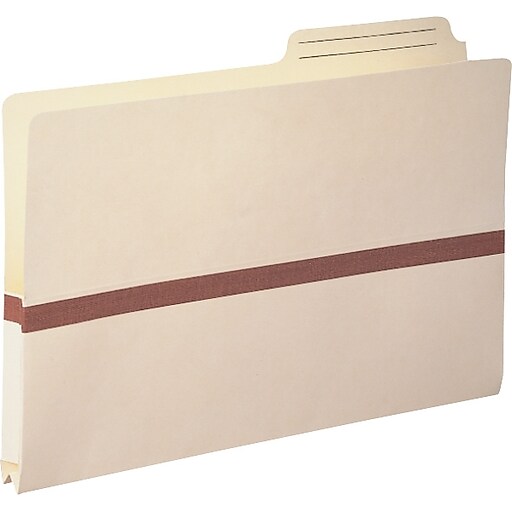 Smead 10% Recycled Reinforced File Pocket, 1" Expansion, Legal Size ...