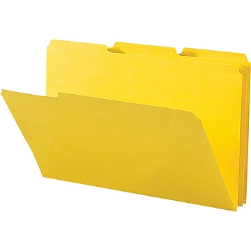 yellow legal file folders | Staples