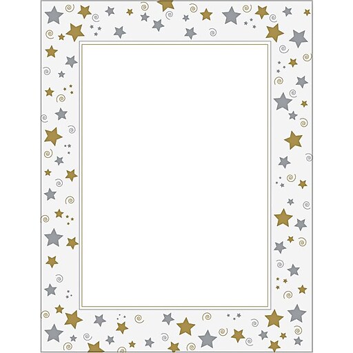 Geographics Everyday Letterhead, Stars, 40/Pack (47103) | Staples
