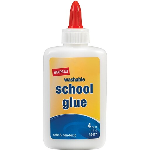 Staples® Washable Liquid School Glue, 4 oz., White, 48/Pack (39417 ...