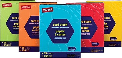 Staples® Brights Colored Card Stock | Staples®