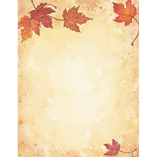Great Papers® Holiday Stationery Fall Leaves , 80/Count | Staples