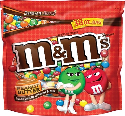 M&M's® Peanut Butter Candy, 38 oz. Bag | Staples®