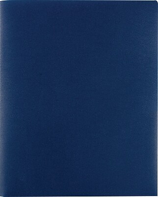 Staples® Poly 2-Pocket Folders, Dark Blue | Staples®