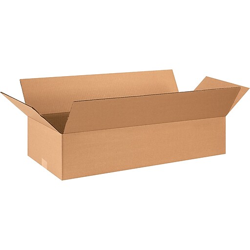28" x 12" x 6" Shipping Boxes, 32 ECT, Brown, 25/Bundle (28126) | Staples