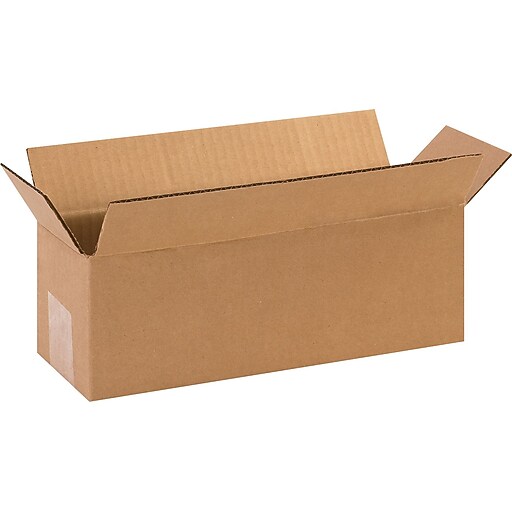 16" x 4" x 4" Shipping Boxes, 32 ECT, Brown, 25/Bundle (1644) | Staples
