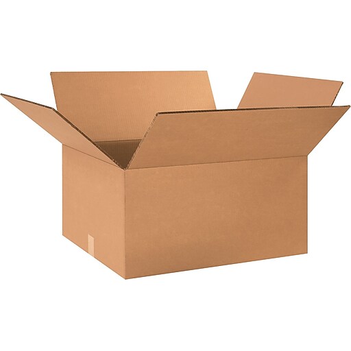 24" x 20" x 12" Shipping Boxes, 48 ECT, Brown, 10/Bundle (HD242012DW ...