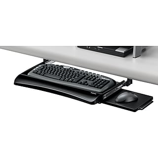 Mount It Adjustable Keyboard and Mouse Tray Black MI 7147 Staples