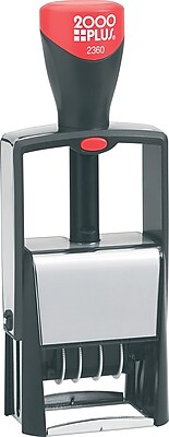 2000PLUS® 4-in-1 Self-Inking Message Dater, Blue/Red | Staples
