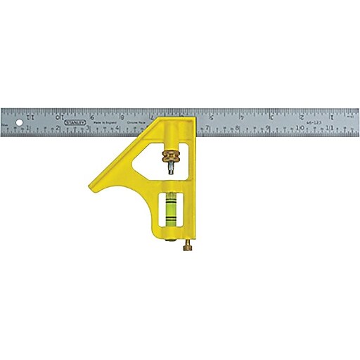 Stanley® Combination Square, 12 in (L) x 5-1/2 in (W) x 3/4 in (T ...