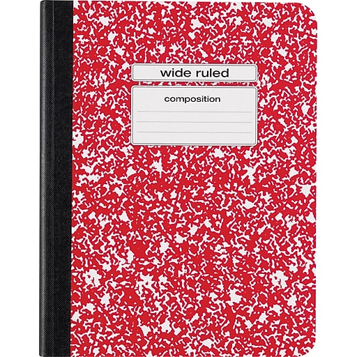staples-composition-notebook-wide-ruled-9-3-4-x-7-1-2-red-staples
