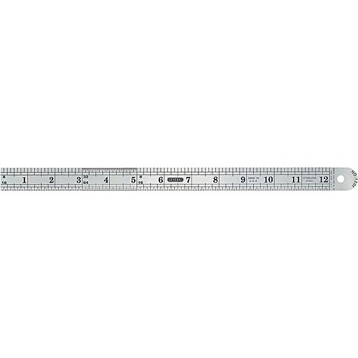 General Industrial Precision 13" Flexible Ruler, Stainless Steel | Staples