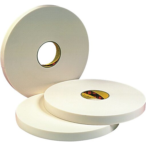 3M Urethane Foam Backing Double Coated Tape, 1" x 36 yds., Off-White (40502120006455) | Staples