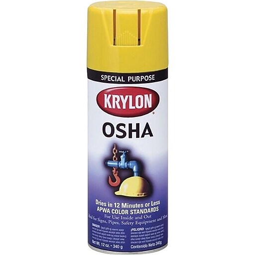 Krylon OSHA Paint, Safety Safety Red, Aerosol, 12 oz. (425-K02116 ...