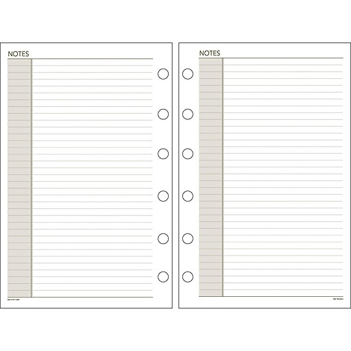 DayRunner 8.5" x 5.5" Personal Organizer Refills, White (011-200) | Staples