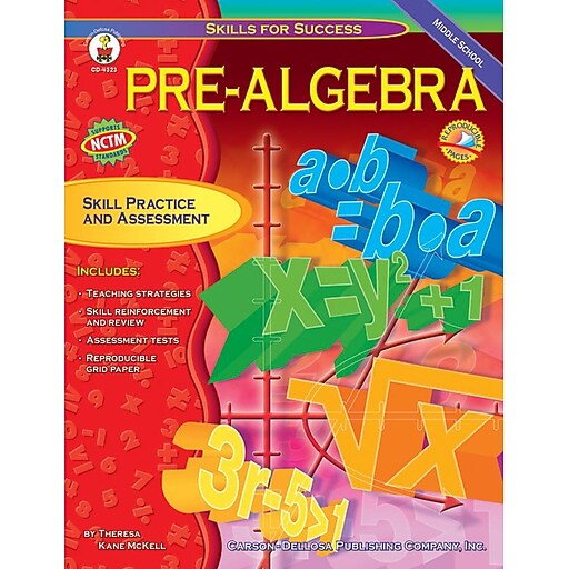 Carson-Dellosa Pre-Algebra Resource Book, Middle School | Staples