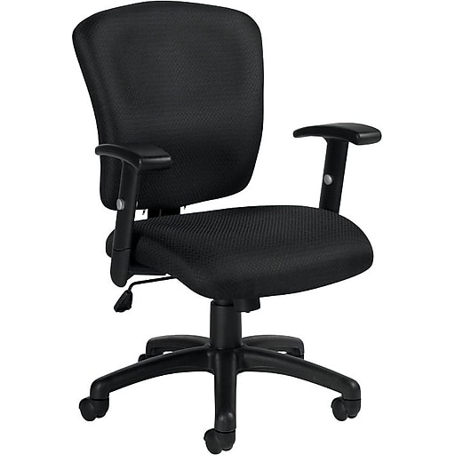 Offices To Go Multi-Function Fabric Task Chair, Black (OTG11850B) | Staples