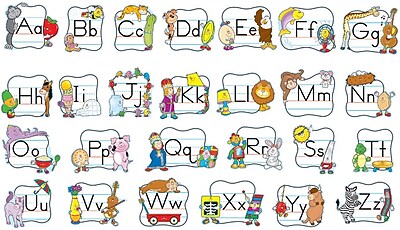 Carson-Dellosa Alphabet: Traditional Manuscript Bulletin Board Set ...