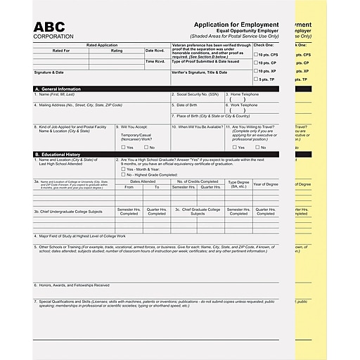 Digital Carbonless Paper, 8-1/2 x 11, Two-Part Collated, White/Canary ...